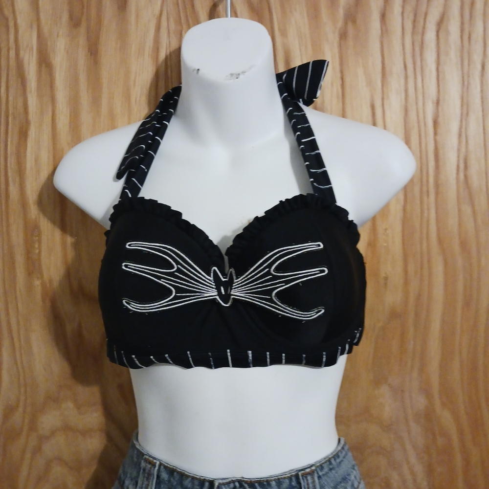 Nightmare Before Christmas Disney Bat Swim Top Sz Sma… - Gem